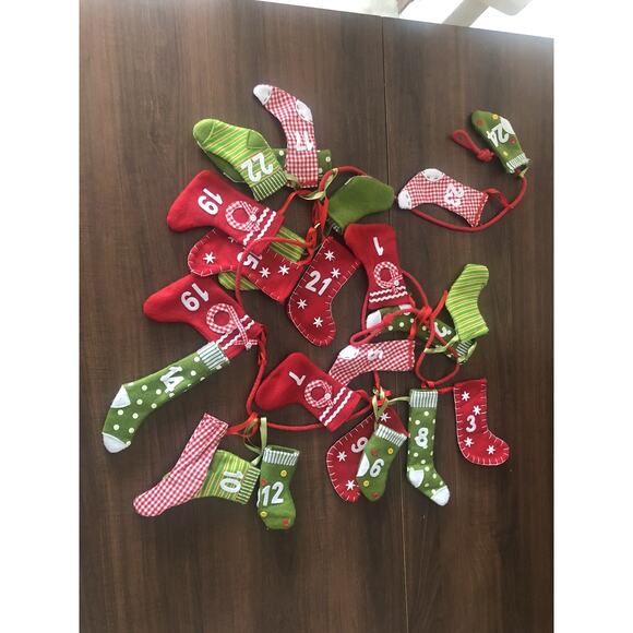 Unbranded | Holiday | Christmas Countdown Numbered Stocking Advent ...